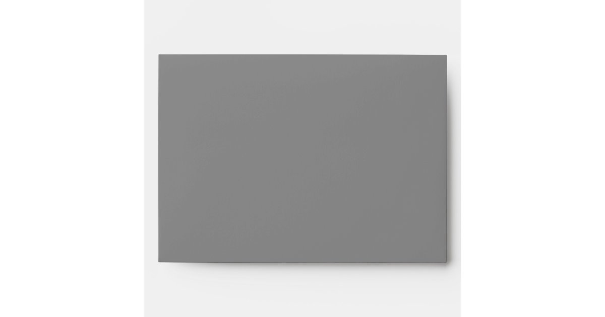 Simple Grey Modern Wedding Envelope | Zazzle