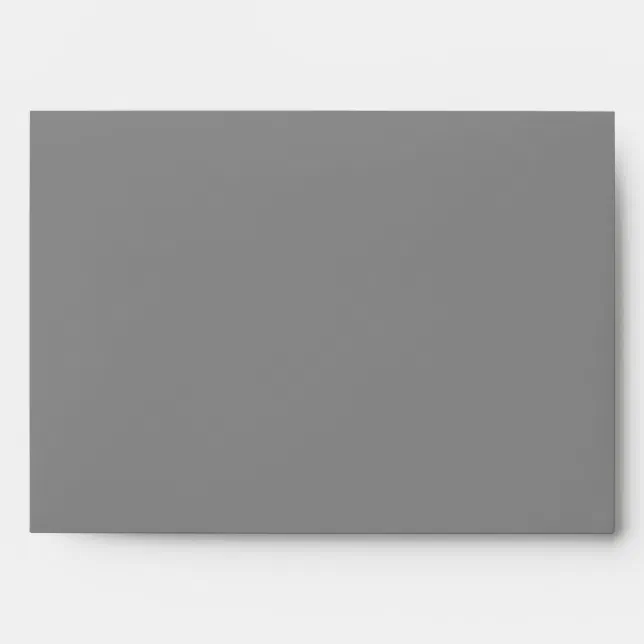 Simple Grey Modern Wedding Envelope | Zazzle