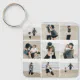 Simple Grid Of Nine Custom Color Photo Keychain | Zazzle
