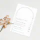 Simple half arch cross sage christening invitation | Zazzle