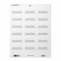 Simple Hand Lettered Script Address Label | Zazzle