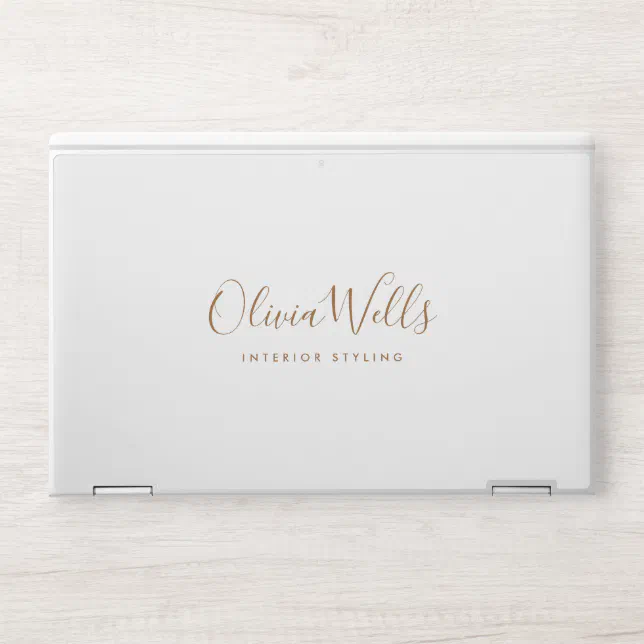 Simple Handwritten Calligraphy Typography HP Laptop Skin | Zazzle