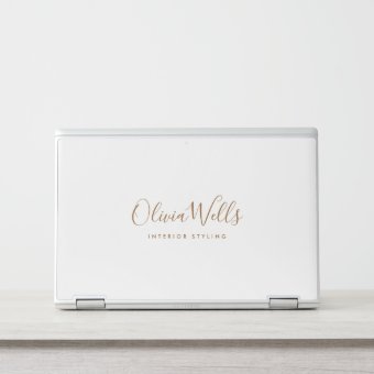 Simple Handwritten Calligraphy Typography HP Laptop Skin | Zazzle