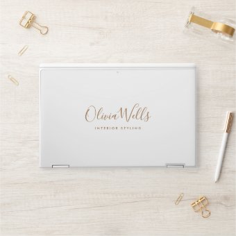 Simple Handwritten Calligraphy Typography HP Laptop Skin | Zazzle