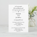 Simple Handwritten Intimate Courthouse Wedding Invitation | Zazzle