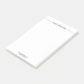 Simple Handwritten Script Typography Professional Post-it Notes | Zazzle