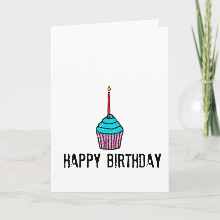 simple happy birthday greeting card | Zazzle