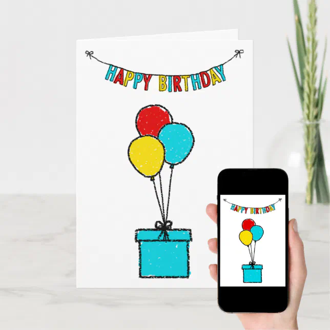 simple happy birthday greeting card | Zazzle