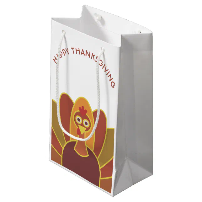 Simple Happy Thanksgiving Turkey | Gift Bag | Zazzle