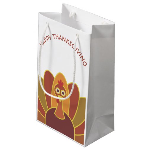 Simple Happy Thanksgiving Turkey | Gift Bag | Zazzle