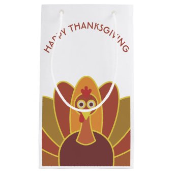 Simple Happy Thanksgiving Turkey | Gift Bag | Zazzle