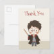 Simple Harry Potter Thank You Postcard | Zazzle