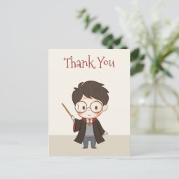 Simple Harry Potter Thank You Postcard | Zazzle