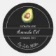 Simple Homemade Avocado Oil Label | Black | Zazzle