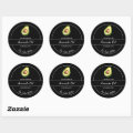 Simple Homemade Avocado Oil Label | Black | Zazzle