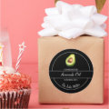 Simple Homemade Avocado Oil Label | Black | Zazzle