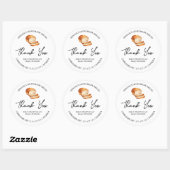Simple Homemade Bread Thank You Label | Zazzle