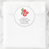Simple Homemade Cranberry Jam Label | Zazzle