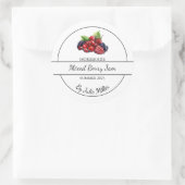 Simple Homemade Mixed Berry Jam Label | Zazzle
