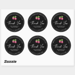 Simple Homemade Passion Fruit Jam Thank You Label | Zazzle
