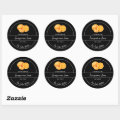Simple Homemade Tangerine Jam Label | Black | Zazzle