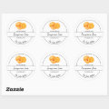 Simple Homemade Tangerine Orange Jam Label | Zazzle