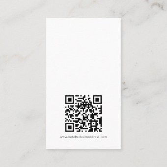 Simple Hotel or Guest House QR Code Logo Tagline Business Card | Zazzle