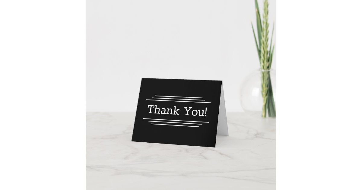 Simple, Humble "Thank You!" Card | Zazzle
