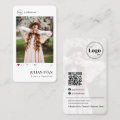 Simple Instagram Profile Photo White Business Card | Zazzle