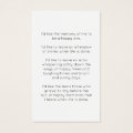 Simple Iris Funeral Memorial Prayer Card | Zazzle