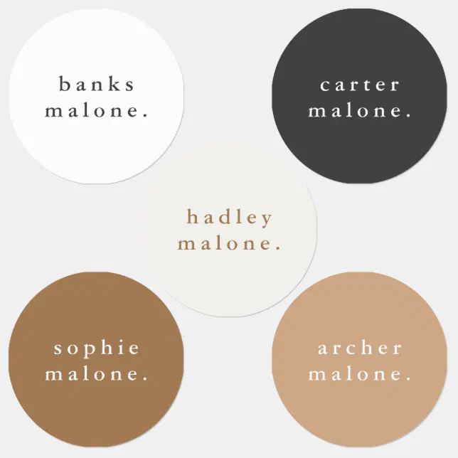 Simple Kids Name Waterproof Clothing Labels | Zazzle