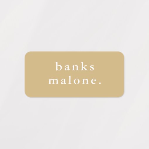 Simple Kids Name Waterproof Clothing Labels | Zazzle