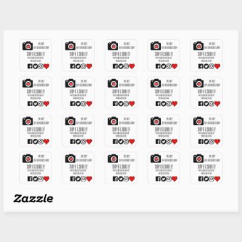 Simple labels for social media - get the word out! | Zazzle