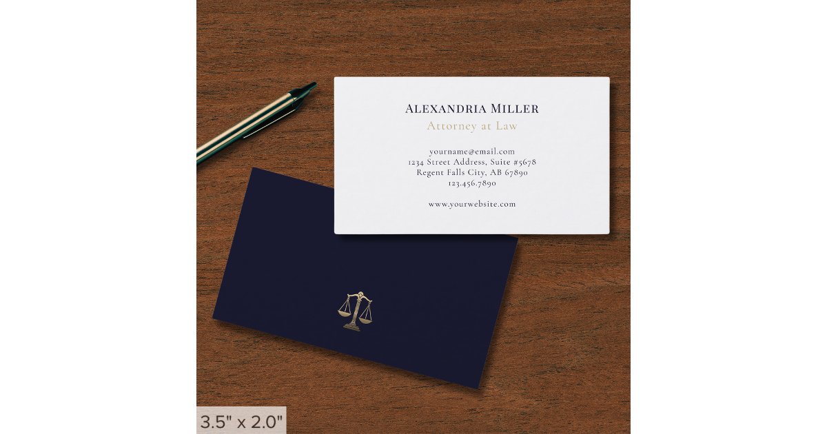 Simple Lawyer Business Card | Zazzle