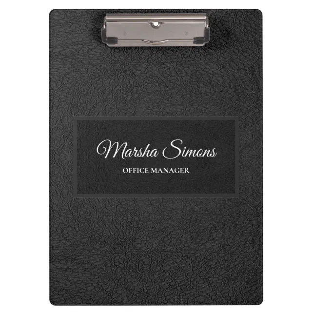 Simple Leather Clipboard | Zazzle