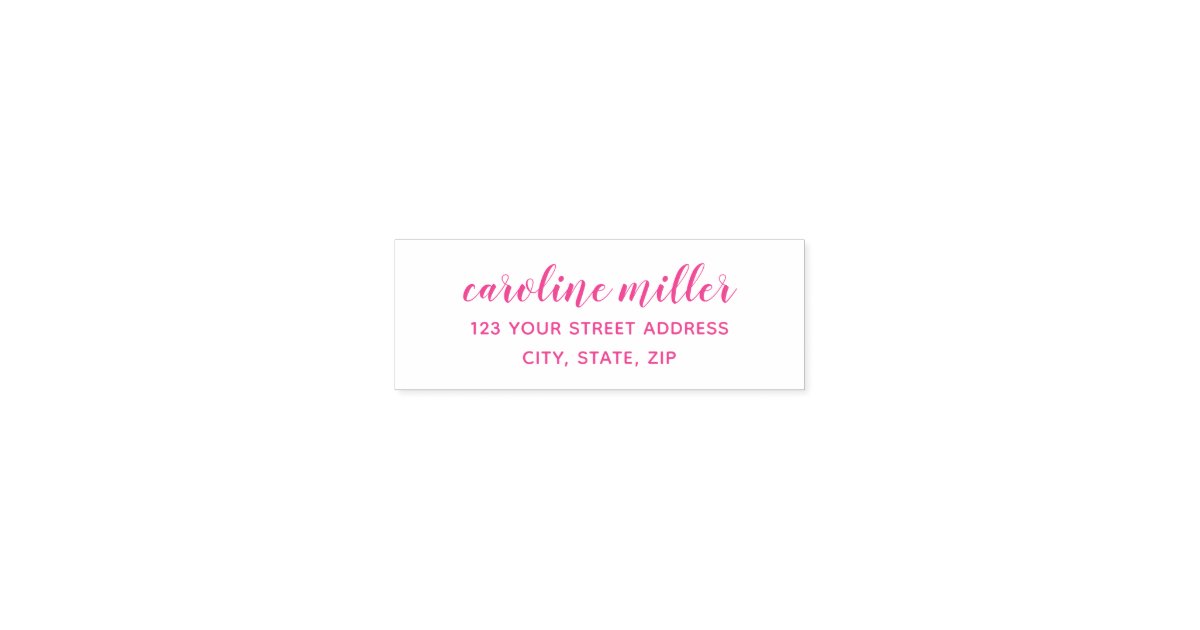 Simple Legible Modern Calligraphy Address Stamp | Zazzle