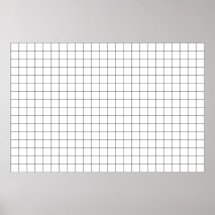 Simple Lens Distortion Grid Poster | Zazzle.com