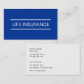 Simple Life Insurance Business Cards | Zazzle