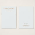 Simple Light Blue Necklace Display Card | Zazzle