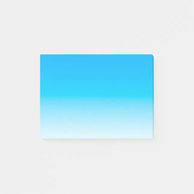 Simple Light Blue To White Post-it Notes | Zazzle