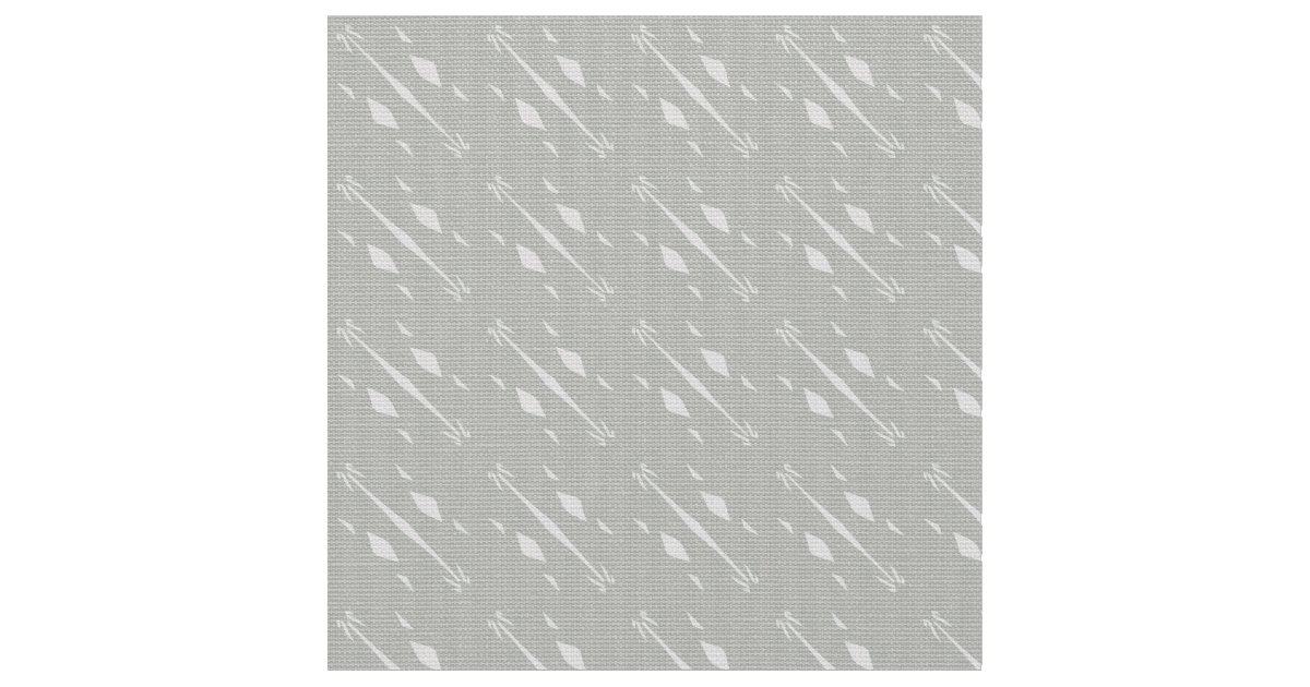Simple light grey pattern on a grey background. fabric | Zazzle