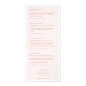 Simple Light Pink Spa Salon Price List Menu | Zazzle