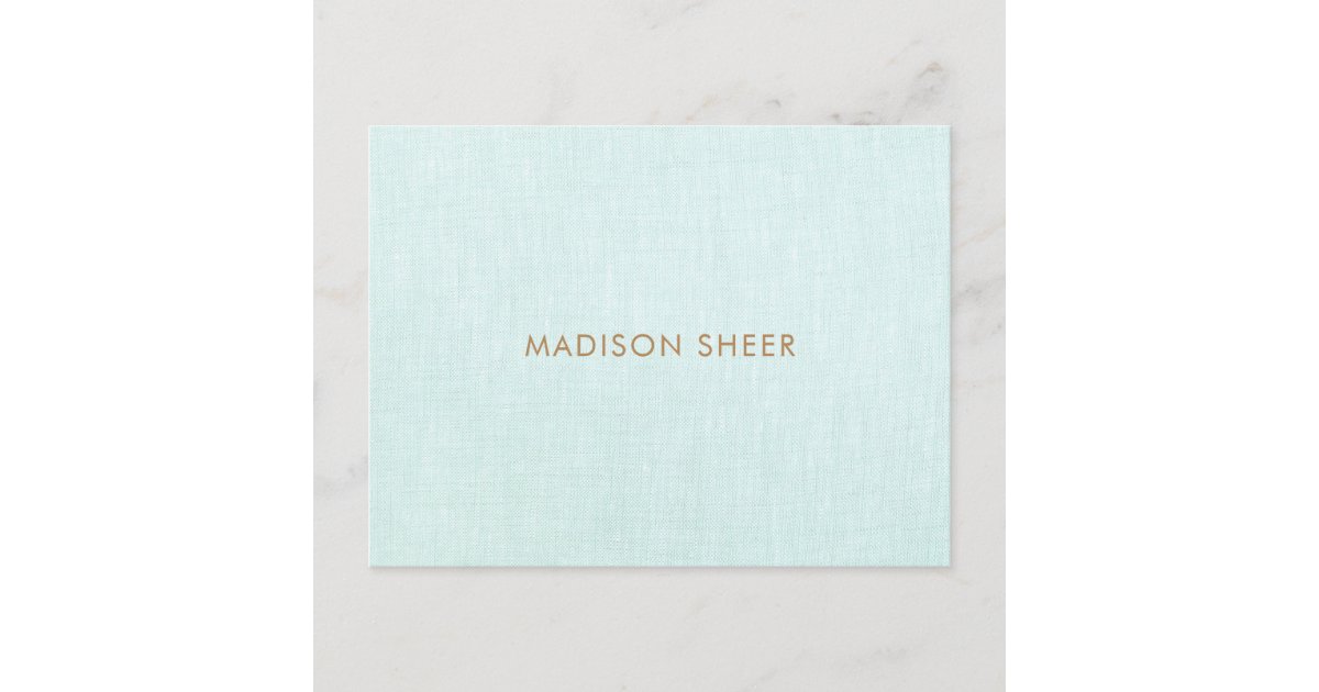 Simple, Light Turquoise Blue, Stylish Postcard | Zazzle