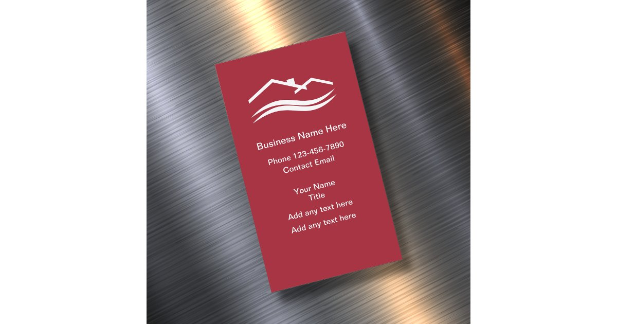Simple Local Home Services Magnetic Business Cards | Zazzle