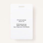 Simple Logo and QR Code Event Badge | Zazzle