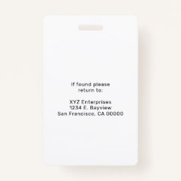 Simple Logo and QR Code Event Badge | Zazzle