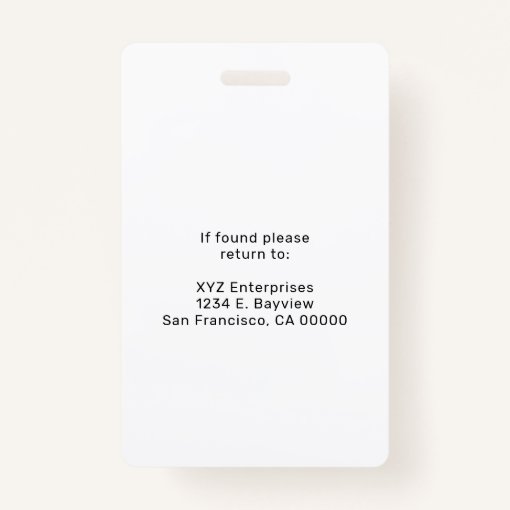 Simple Logo and QR Code Event Badge | Zazzle