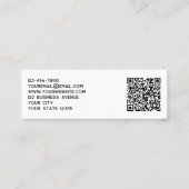 Simple Logo and QR Code Mini Business Card | Zazzle