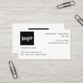 Simple Logo and Text Business Card | Zazzle