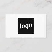 Simple Logo and Text Business Card | Zazzle